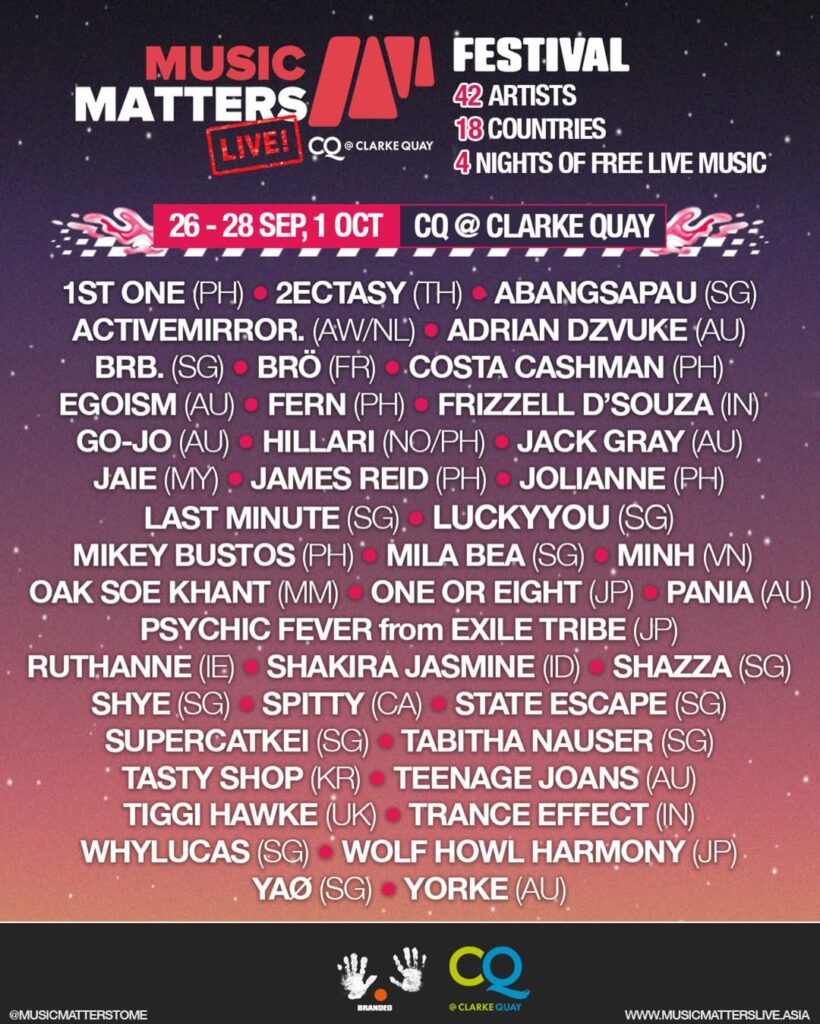 Music Matters Live Singapore 2025: Rayakan 2 Dekade dengan 40 Musisi ...